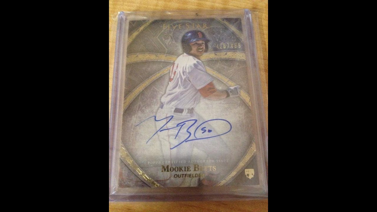 Mookie Betts Five Star Auto Rookie - Jerry Slack - YouTube