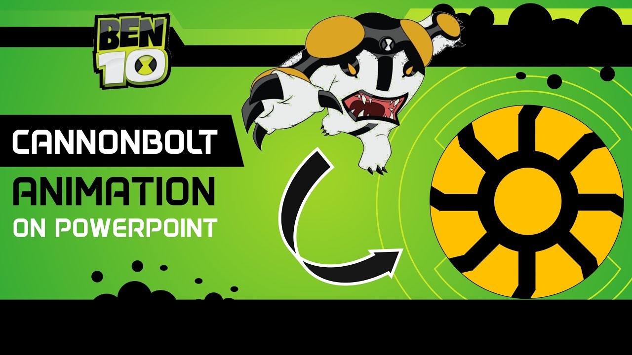Ben 10 Cannonbolt Animaton on Powerpoint - YouTube
