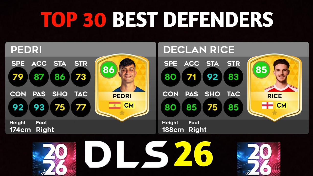 DLS 25 | TOP 30 BEST MIDFIELDERS IN DLS 26 [PREDICTION] | DREAM LEAGUE ...