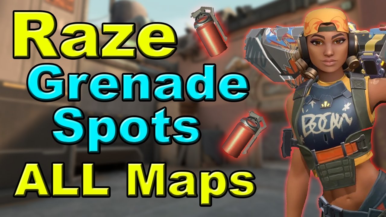 Raze GRENADE SPOTS, Lineups on ALL MAPS - Valorant Tricks #30 [Icebox ...