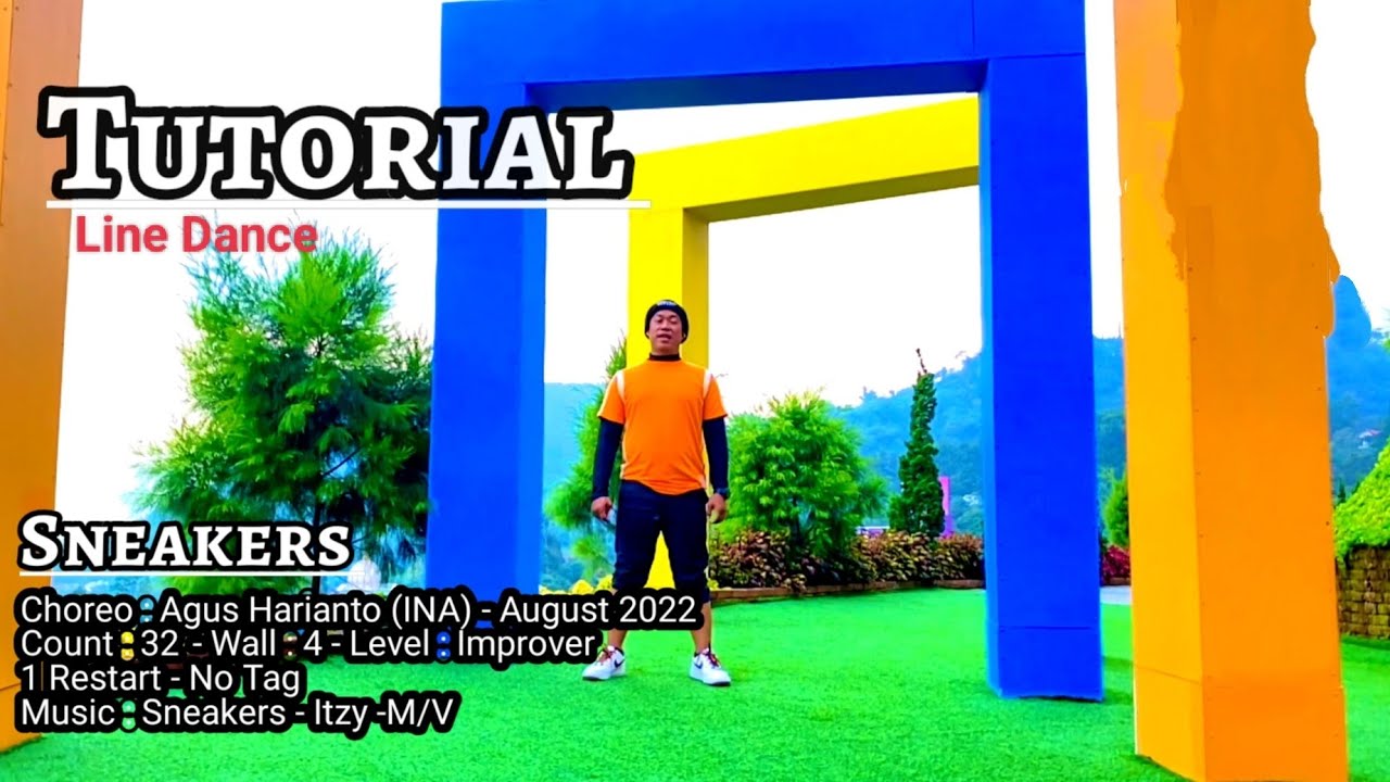 Tutorial Sneakers Line Dance - Choreo : Agus Harianto (INA) - YouTube