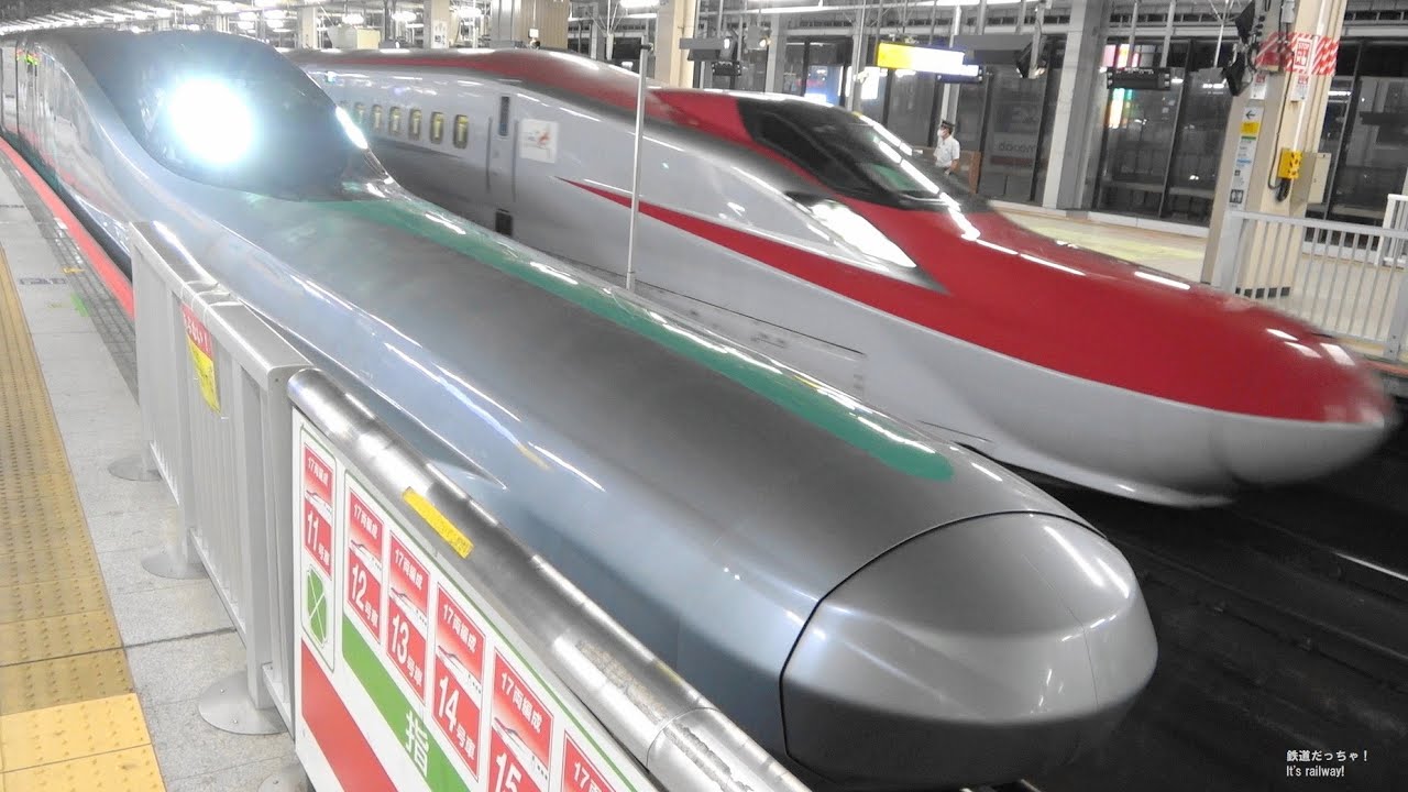 東北新幹線 ALFA-X 深夜0時スピードスター集結! ALFA-X Shinkansen and Series H5・E5・E6 - YouTube