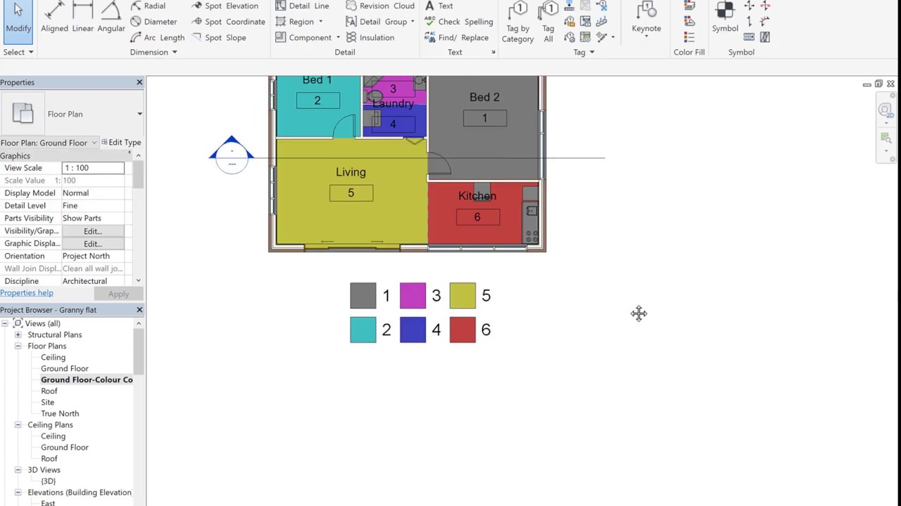 Revit Tutorial Video 11: Colour Coding - YouTube