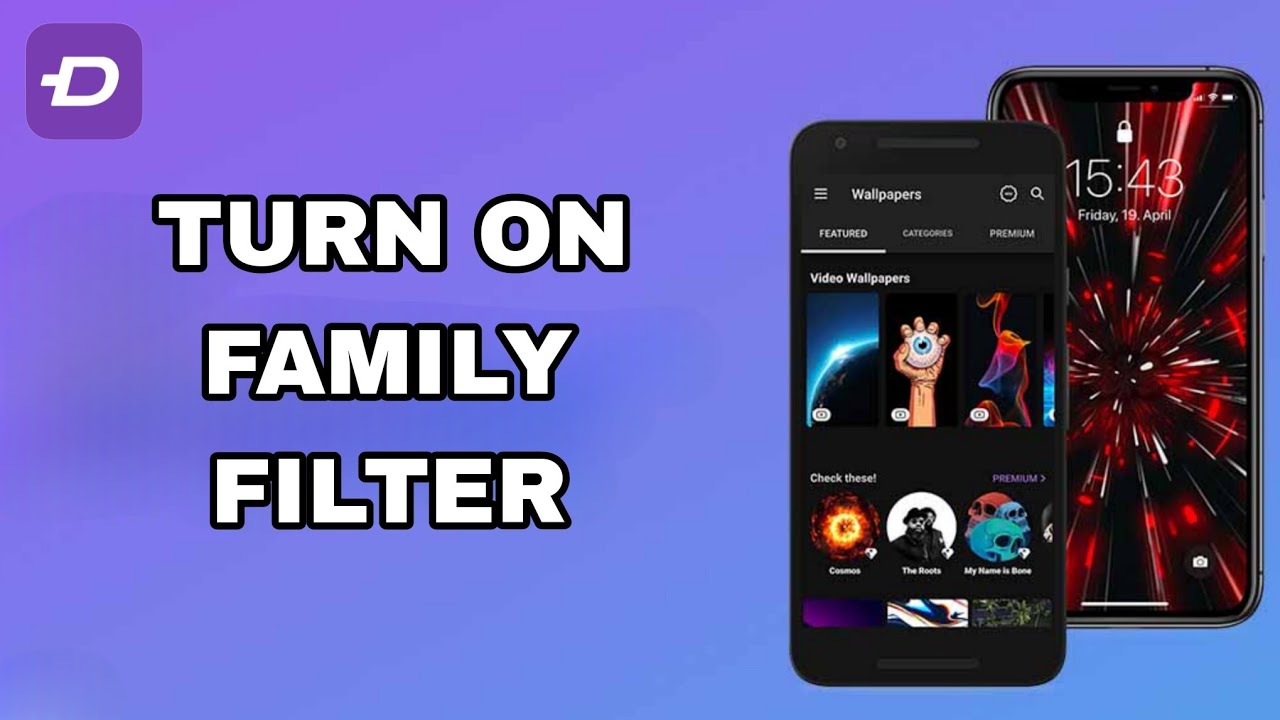 How To Turn On Family Filter On Zedge App - YouTube