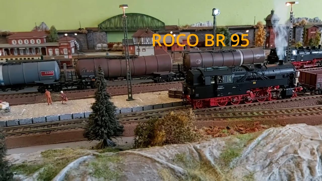 ROCO( NEU) BR 95 Sound u Smoke ( Ein sehr gelungenes Modell ) in Action ...