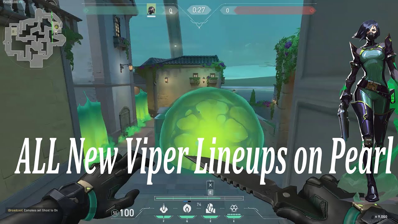 All New Viper Lineups on Pearl map Valorant - YouTube