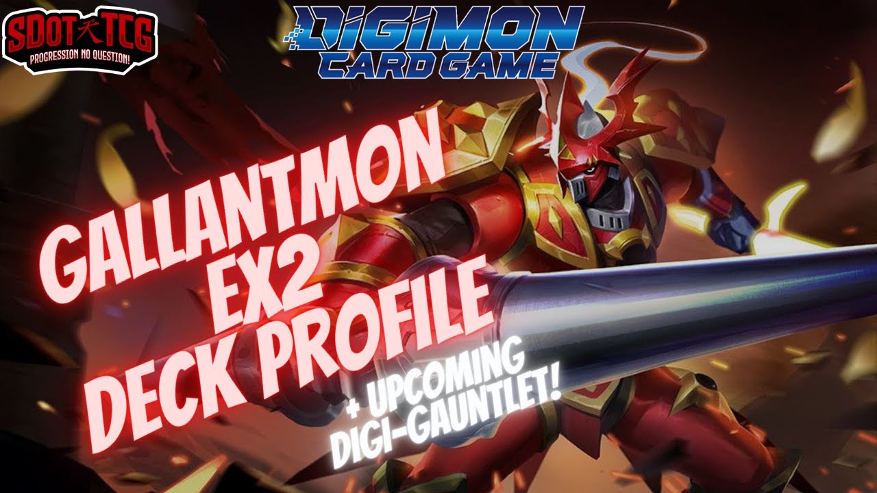 Gallantmon Deck Profile | Digimon TCG EX2 - YouTube