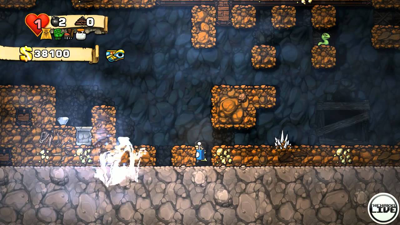 Spelunky: Escaping the ghost is SO free! - YouTube