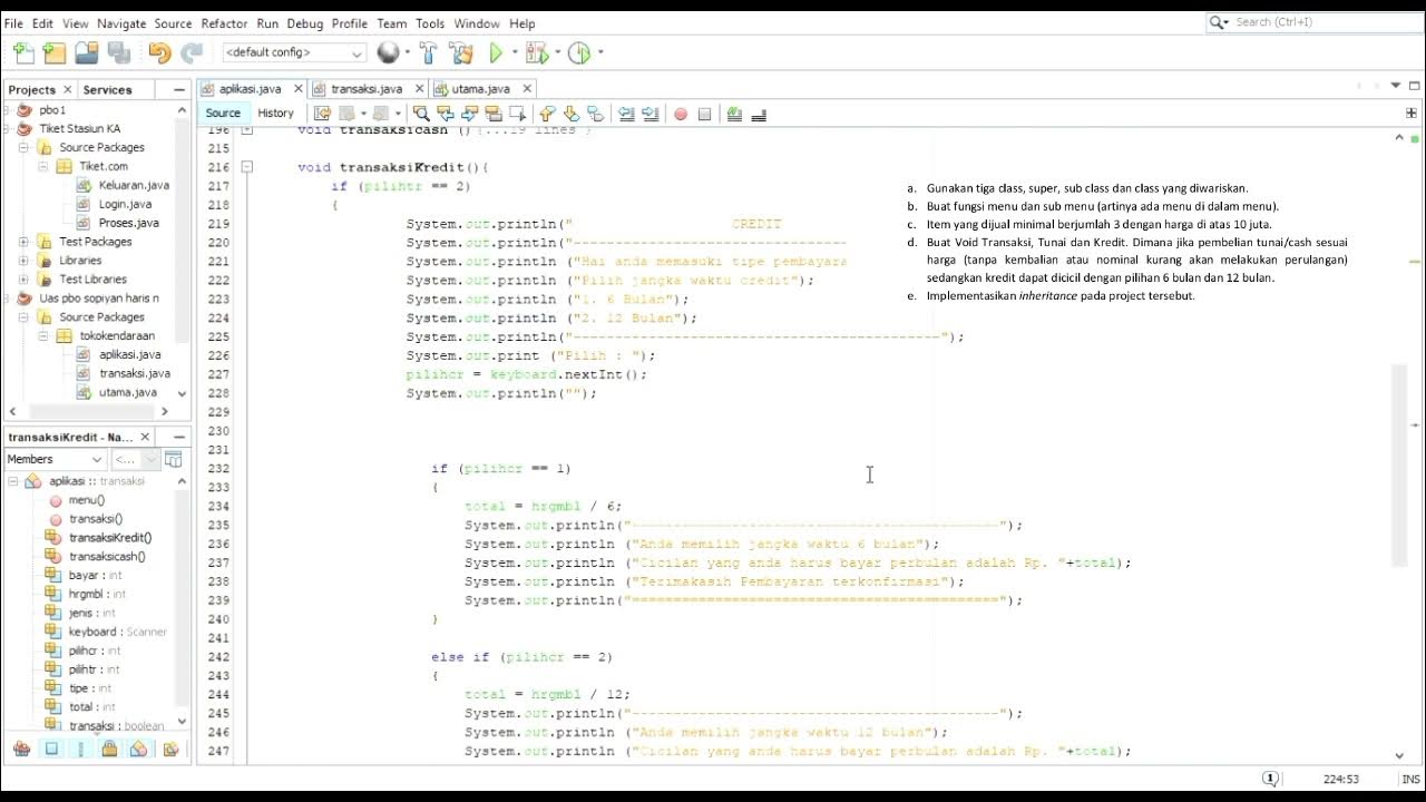 Sistem Showroom Mobil pada Java Netbeans - UAS Pbo - YouTube