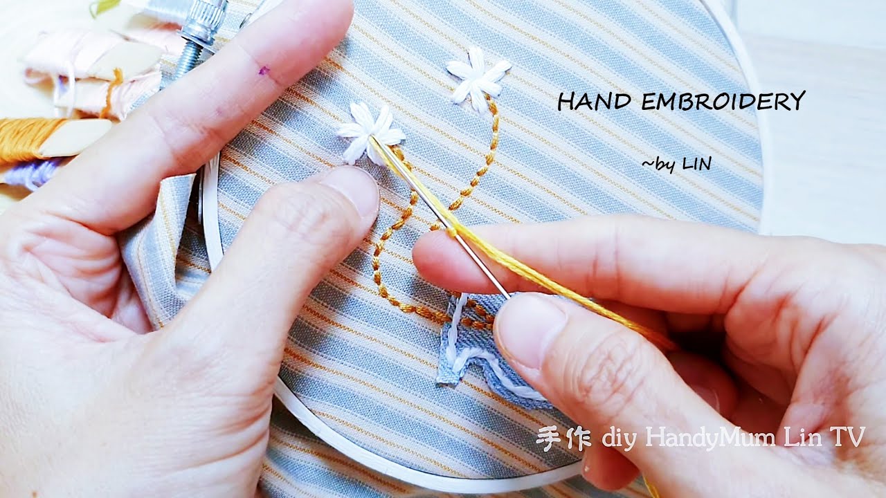 HAND EMBROIDERY 【 Tutorial for Beginners 】~ EASY ~ SIMPLE ~ BEAUTIFUL ...