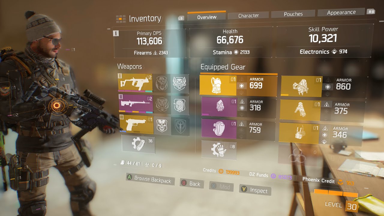 THE DIVISION - BEST HIGH END WEAPONS & GEAR! BEST LEVEL 30 CHARACTER ...