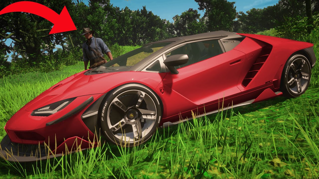 Driving CARS in Red Dead Redemption 2... - YouTube