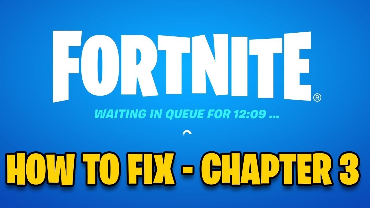 Fortnite how to fix the waiting queue - YouTube