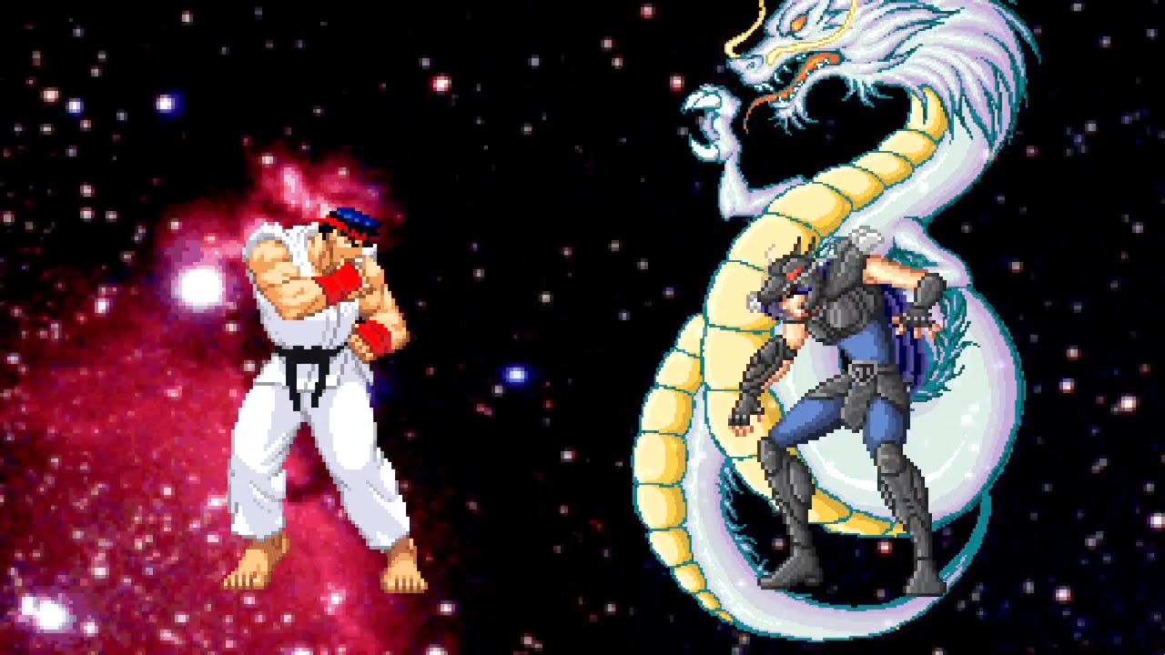 DRAGON SHIRYU vs RYU - REQUESTED BATTLE - STREET FIGHTER HARDEST LEVEL ...