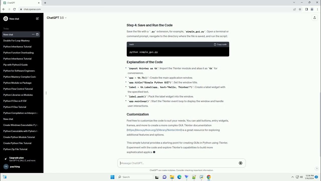 easiest way to create gui in python - YouTube