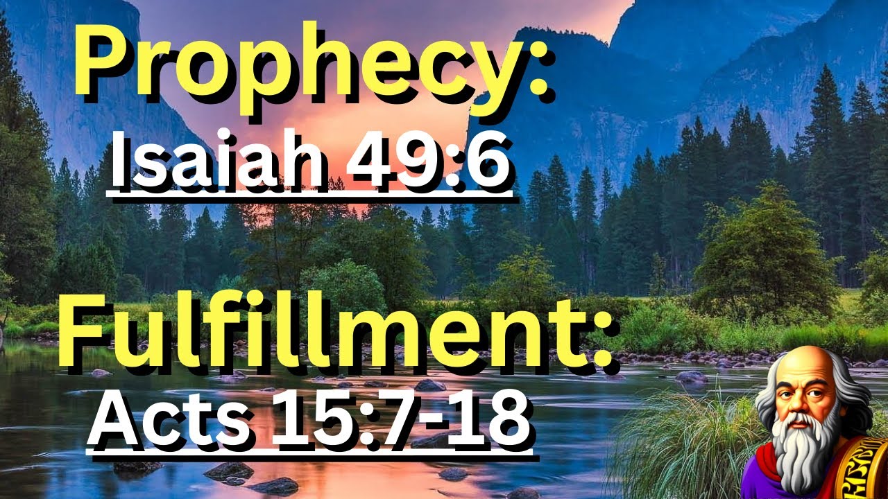 Prophecy: (Isaiah 49:6) Fulfillment: (Acts 15:7-18) "He is Salvation ...