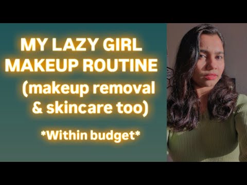 Makeup & Skincare routine for LAZY GIRLS (What I do as a Youtuber ...