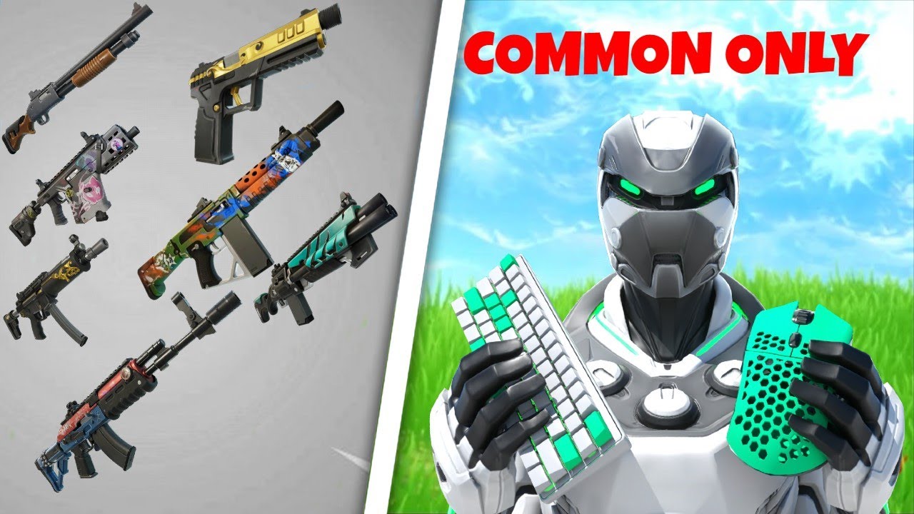 FORTNITE BUT I CAN ONLY USE COMMON WEAPONS! - YouTube