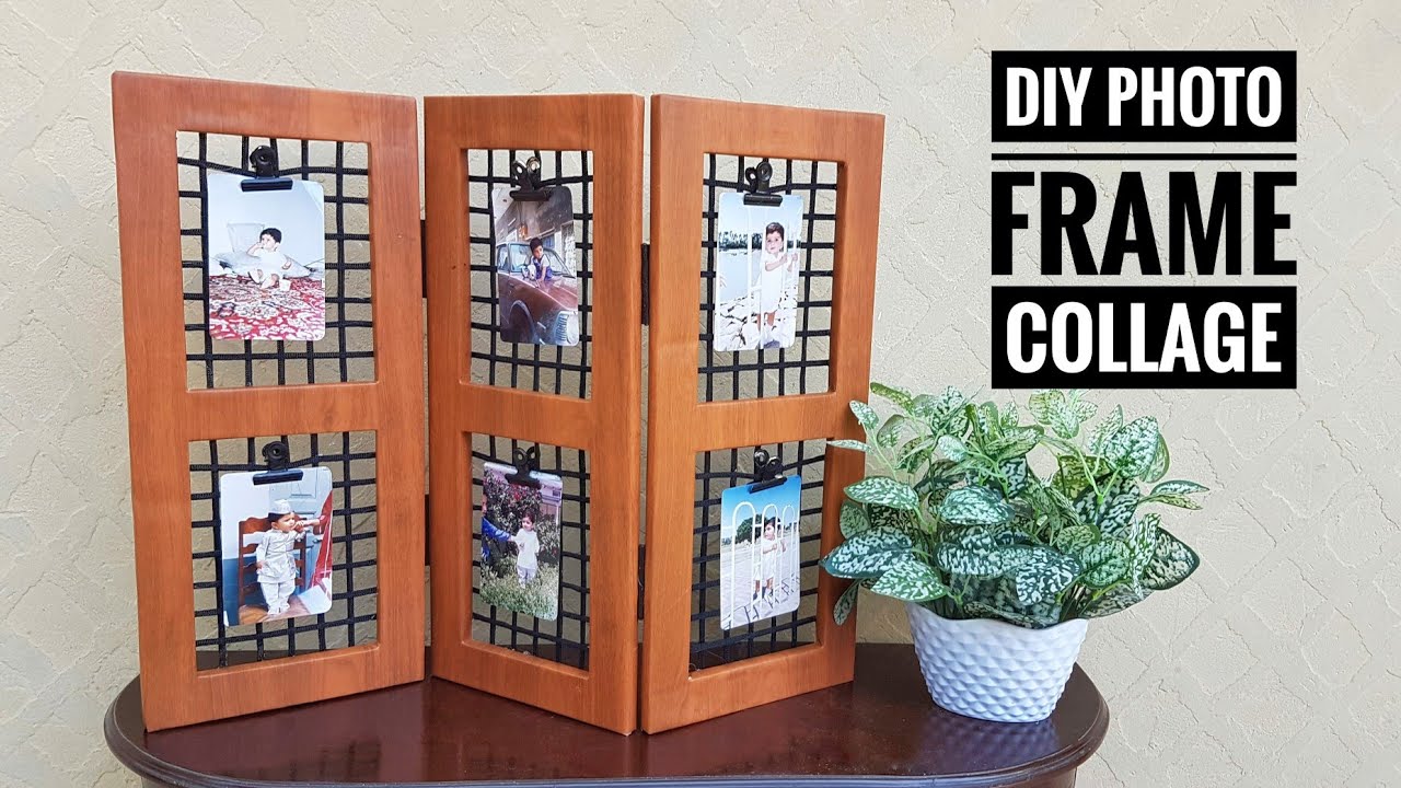How to make photo frame collage at home - DIY picture frame collage ...