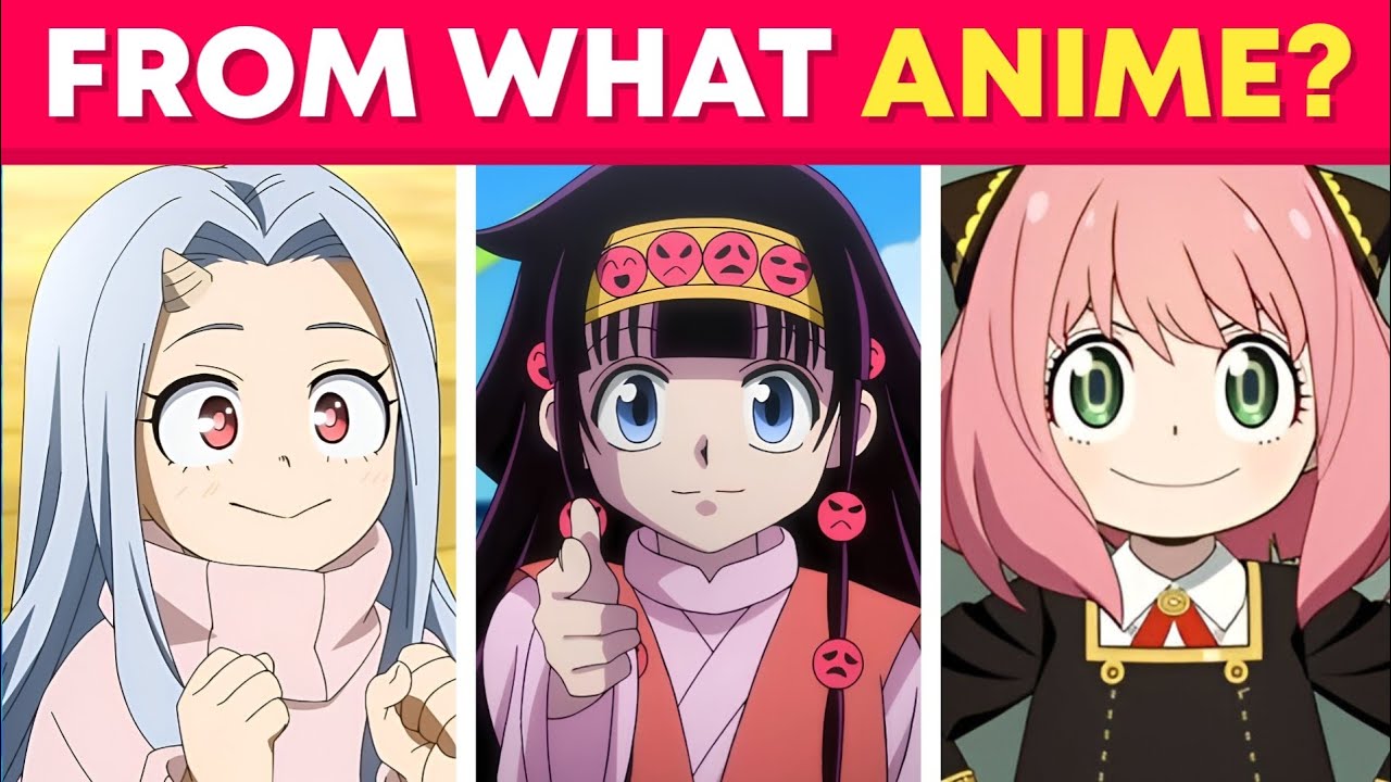 CAN YOU GUESS THE ANIME BY ITS CHARACTERS Children Character Edition 👦👧 ...