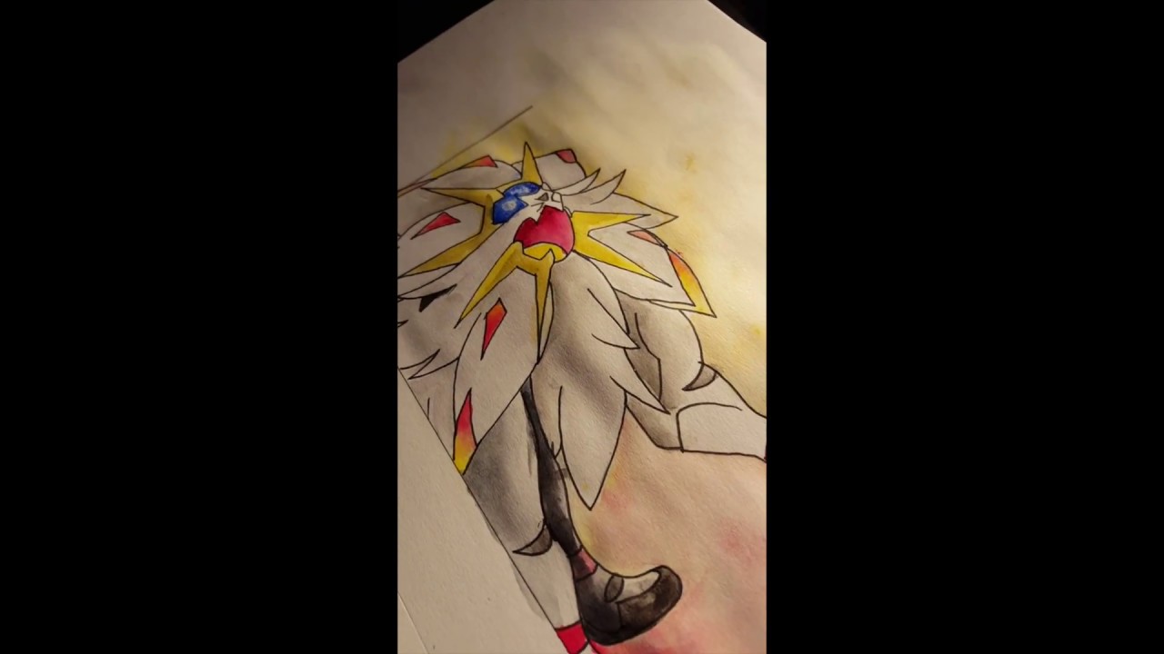 Solgaleo Painting (Time Lapse) - YouTube