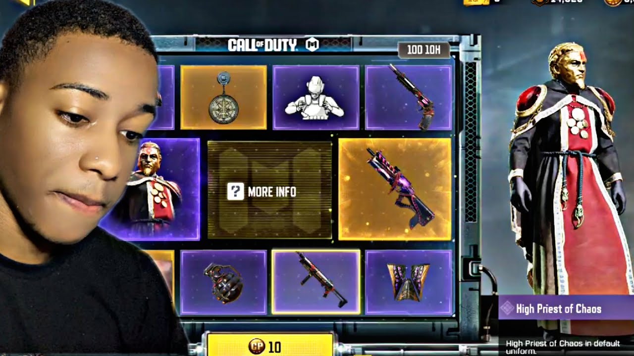 *New* Legendary Bizon High priest of chaos codm draw 100,000k Cp ...