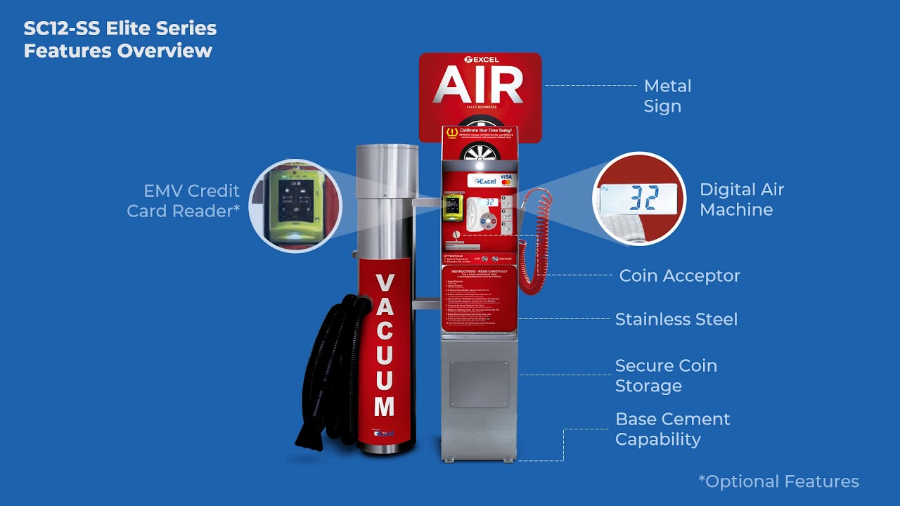 Excel Air Machine Solutions For Gas Stations - YouTube