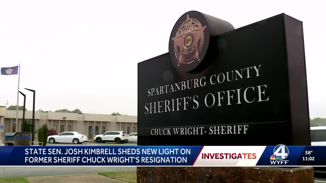 State Senator Josh Kimbrell speaks on former sheriff's resignation ...
