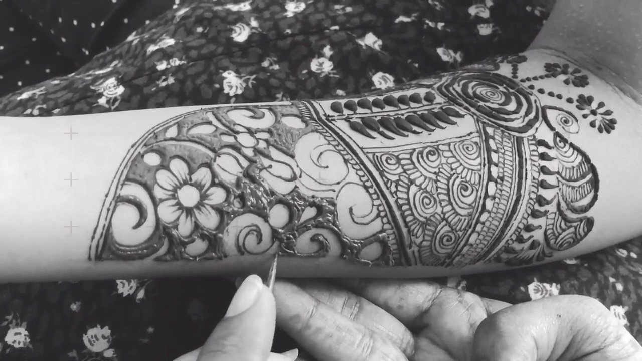 Negative Space/ Reverse Henna design - YouTube