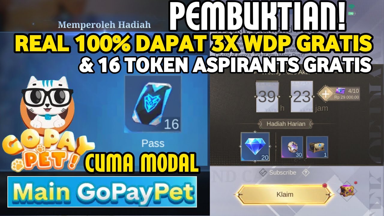 REAL 100%! DAPET 3X WDP GRATIS & 16 TOKEN ASPIRANTS GRATIS SPESIAL ...