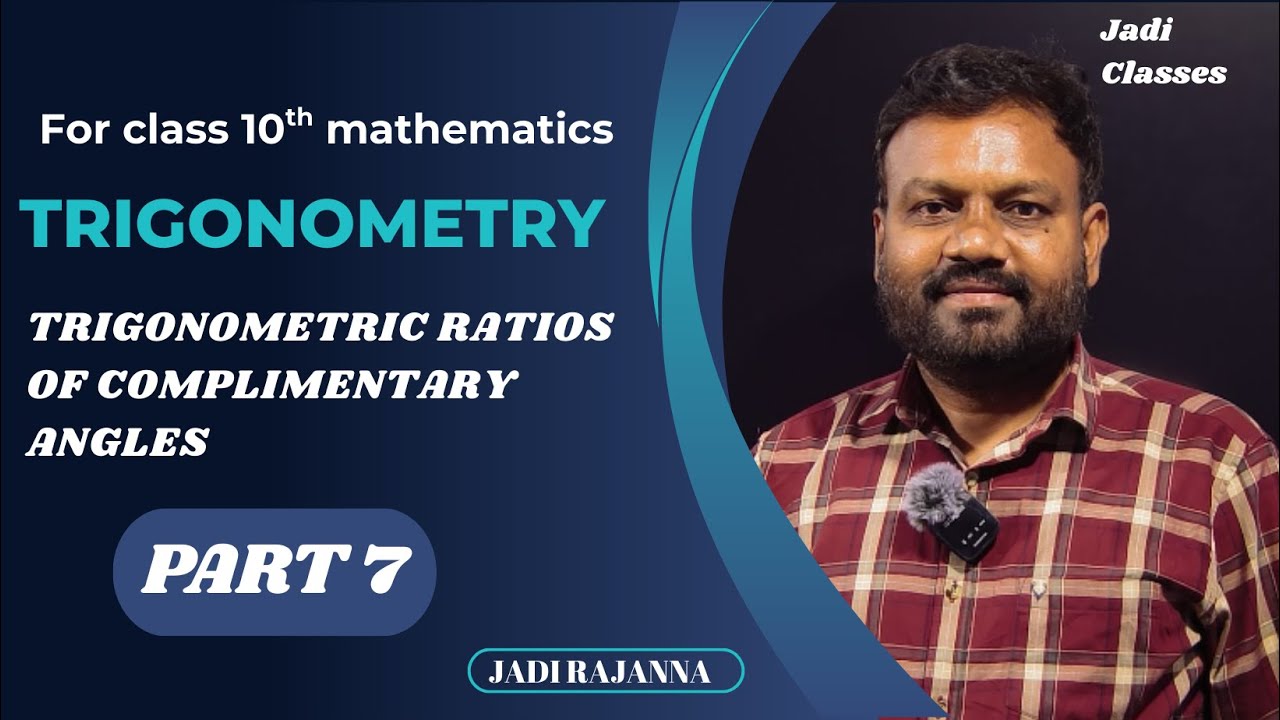 Trigonometry Class 10 | Trigonometric Ratios of Complementary Angles ...