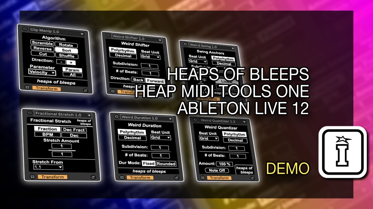 Exploring Bizarre MaxforLive MIDI Devices by Heaps of Bleeps! - YouTube