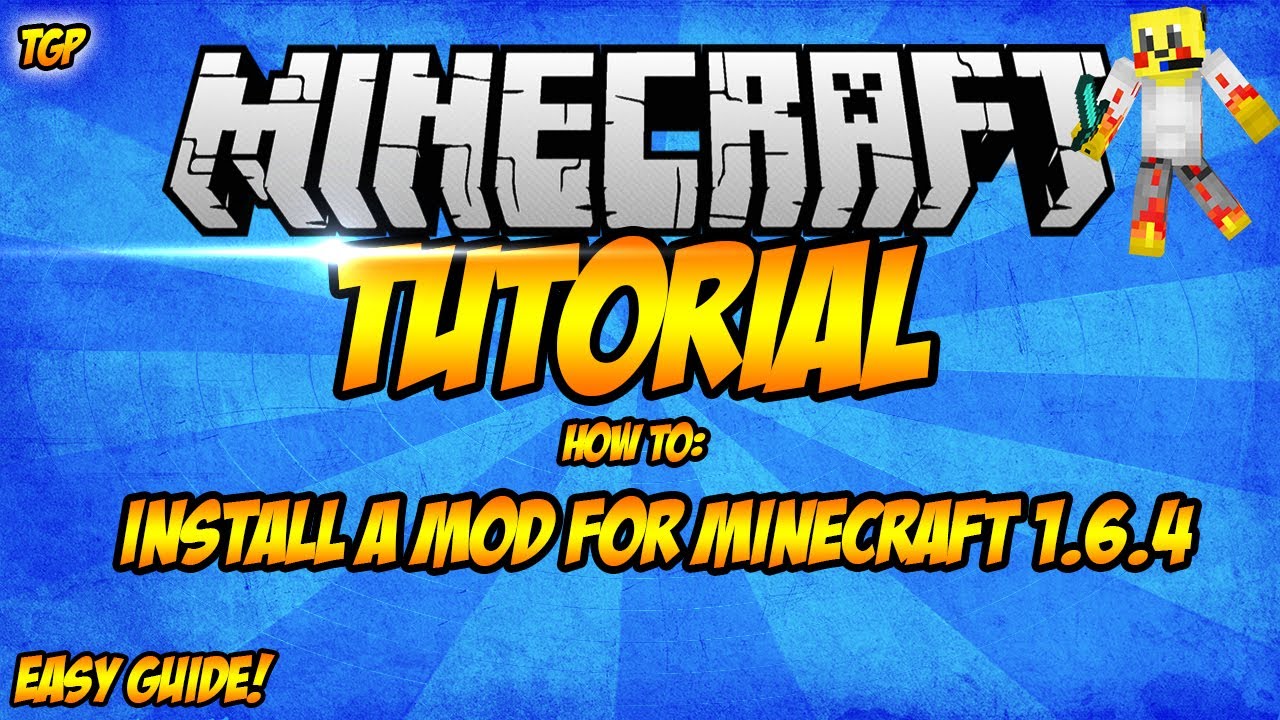Minecraft tutorial: How to dowload a mod for 1.6.4 - YouTube