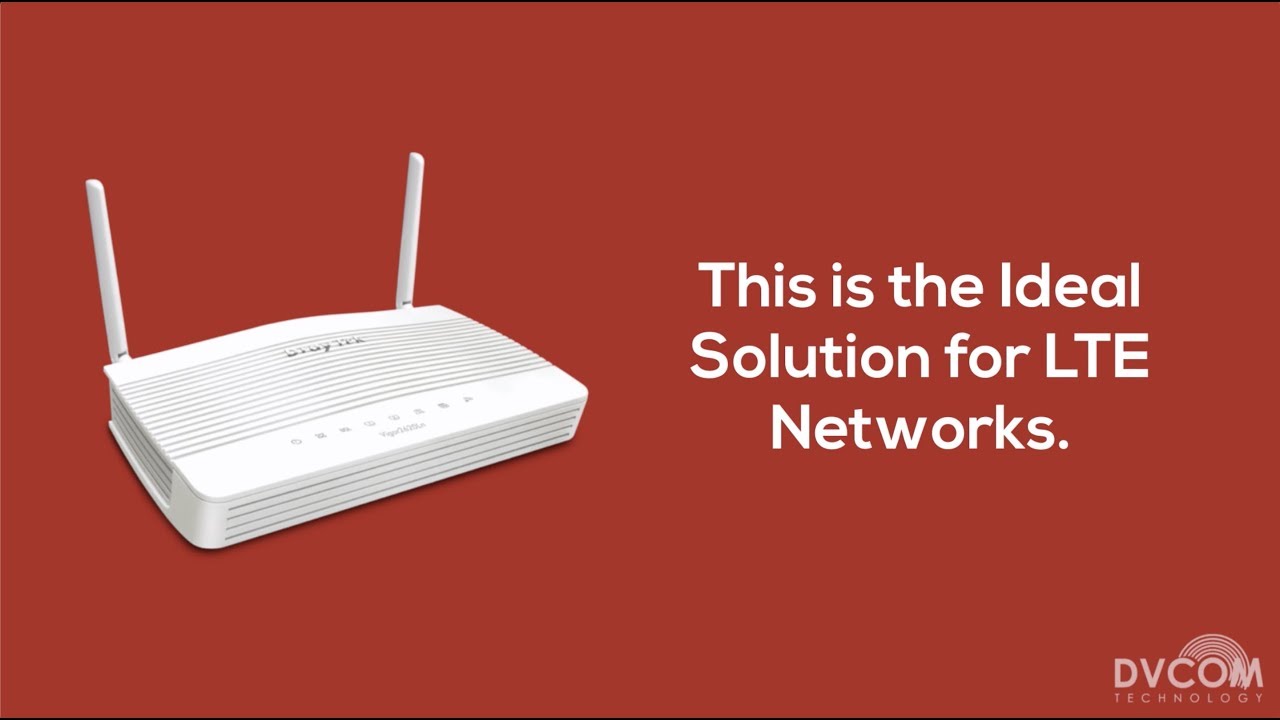 Dual LTE Router Vigor2620L - YouTube