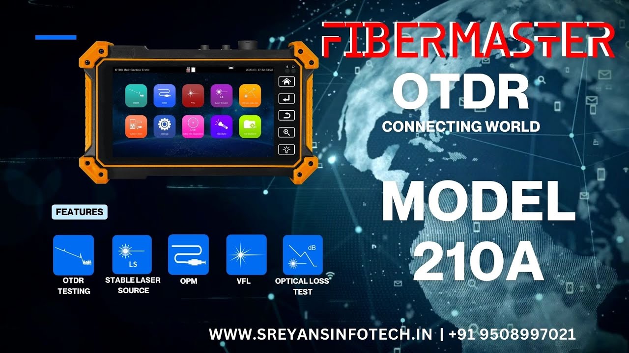 FiberMaster OTDR | Model 210A |How to Trace file| part 1 | SREYANS ...
