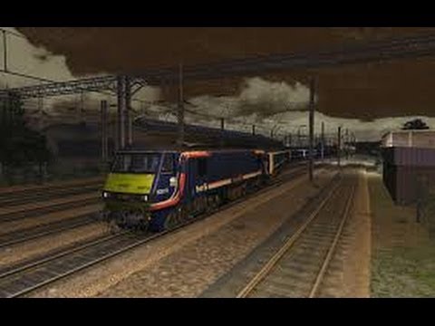 class 90 Caledonian Sleeper on the WCML - Train Simulator 2014. - YouTube