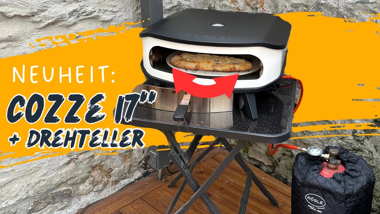 Erste Pizza im Cozze 17" Pizzaofen mit elektrischem Pizzastein ...