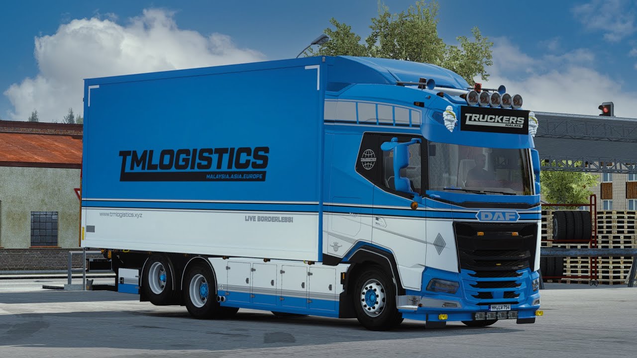 🔴 ETS2 TMLogistics NEW DAF 2021 XG+ Rigid & Tandem Mod - YouTube