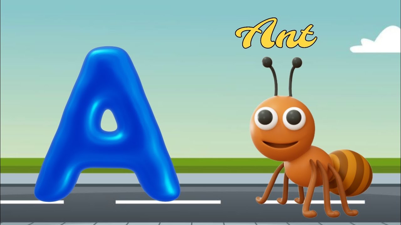 Phonics Animal Song | A For Ant | Toddler's Learning Abcd Video Song ...