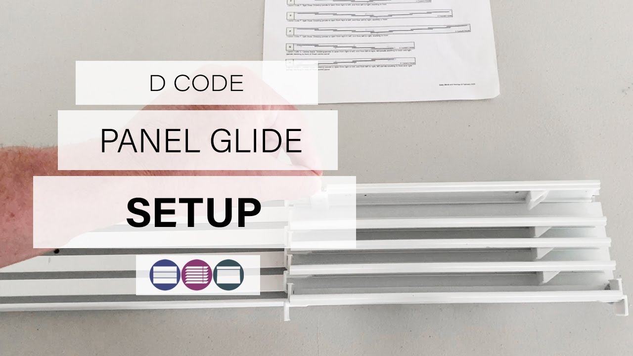 D Code Panel Glide Set Up - Betta Blinds and Awnings - YouTube