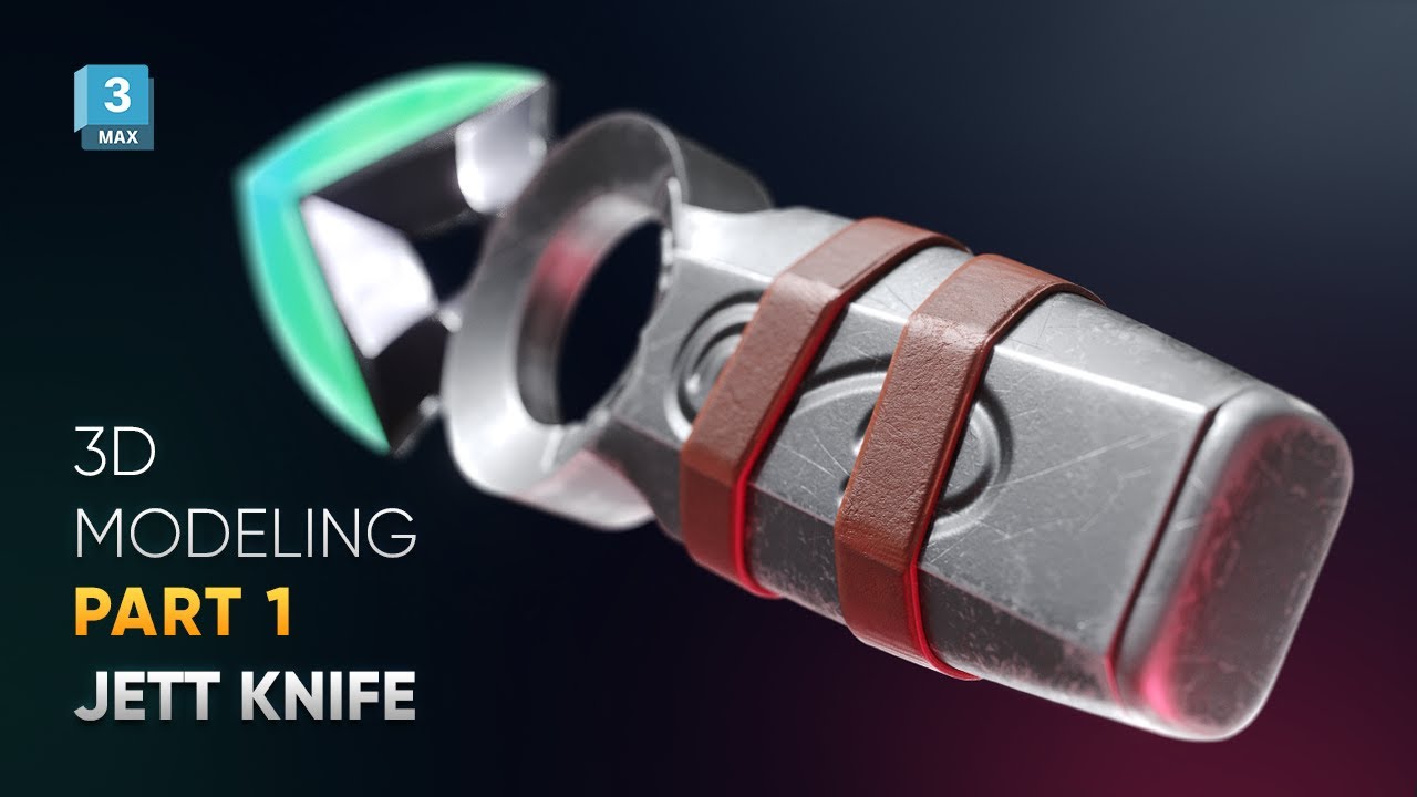 3D Jett Knife Modeling - 3dsmax - part 1 - YouTube