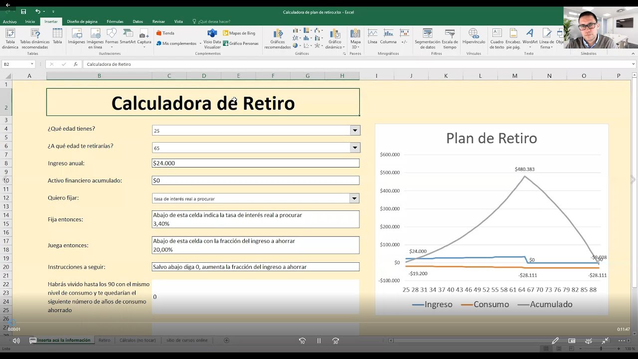 Calculadora de Plan de Retiro - YouTube