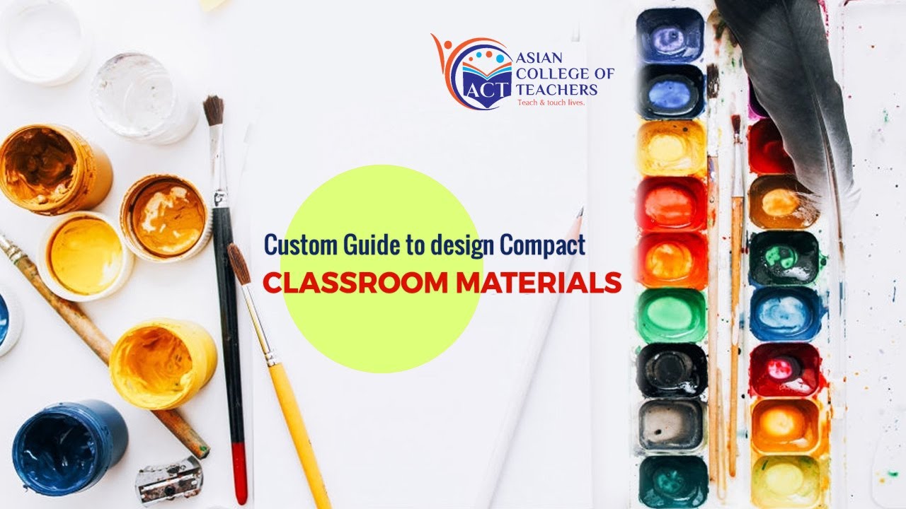 Custom Guide to design Compact Classroom Materials - YouTube