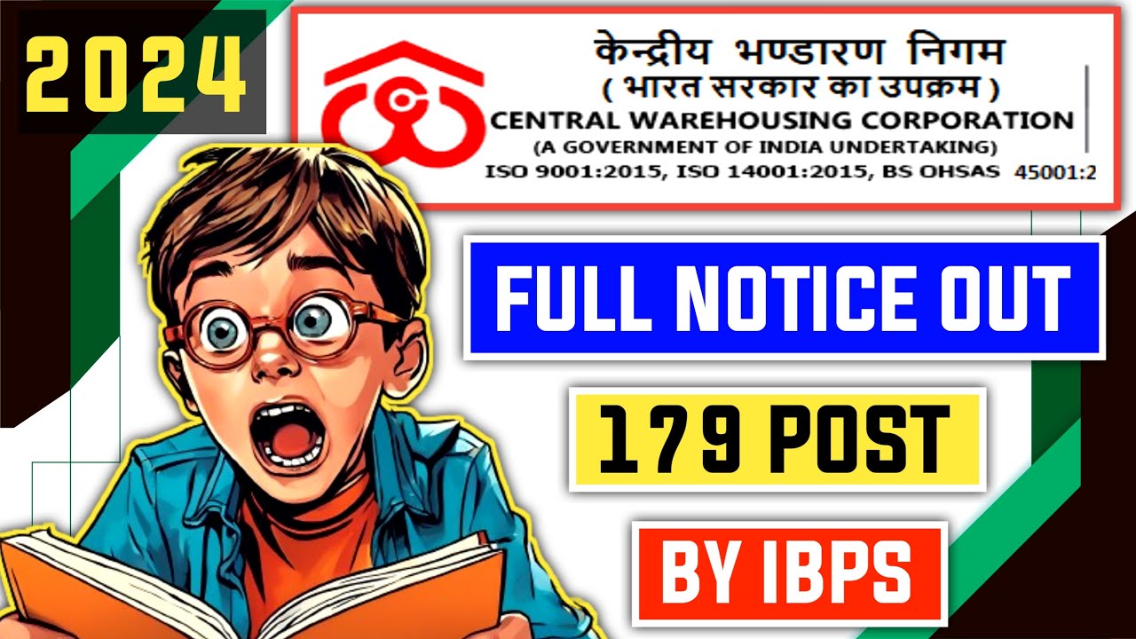 📢 CWC Warehousing Corporation Recruitment 2024 Full Notification Out! 🚨 ...