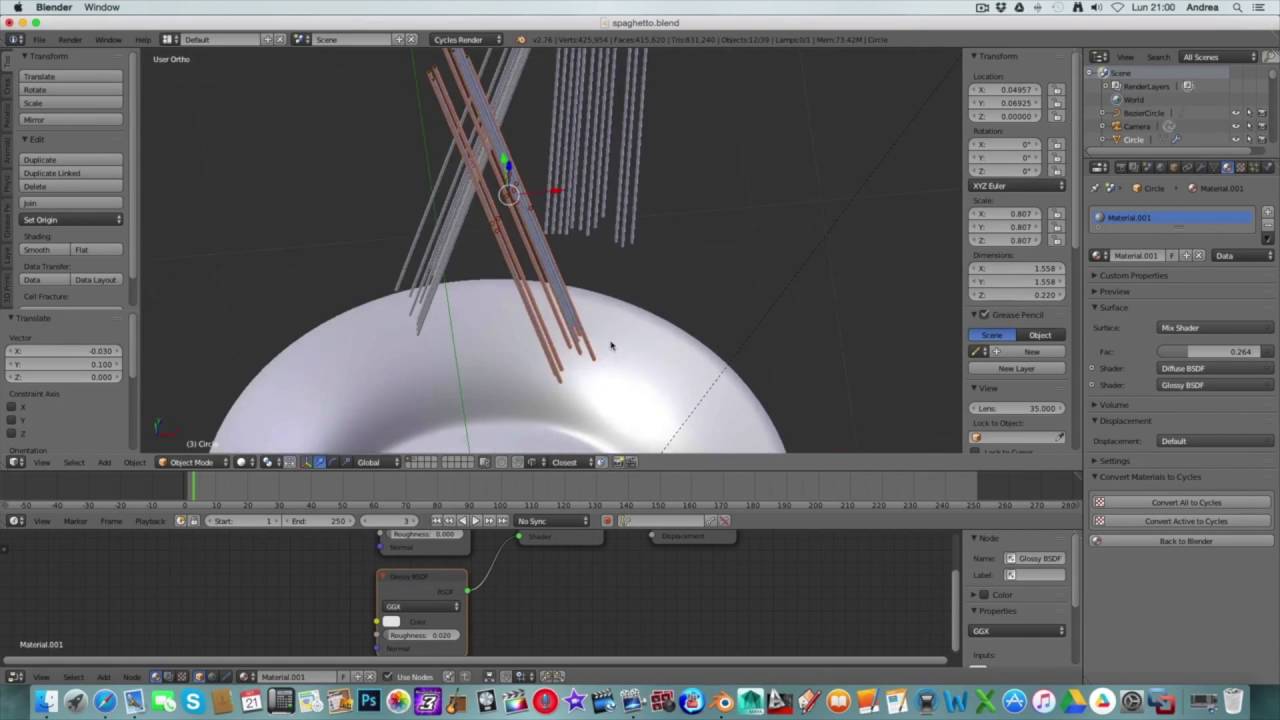 Blender High School - MODELING A PLATE OF SPAGHETTI WITH SOFT BODY ...