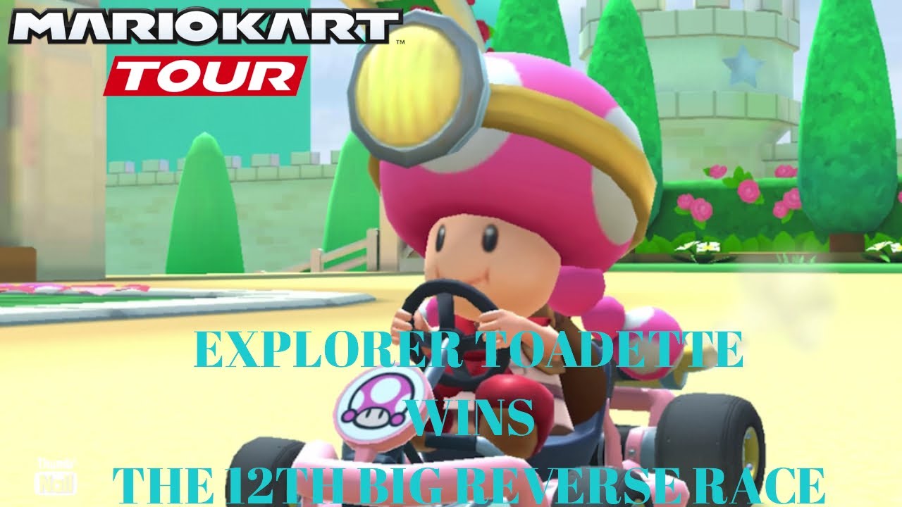Explorer Toadette Wins The 12th Big Reverse Race - YouTube