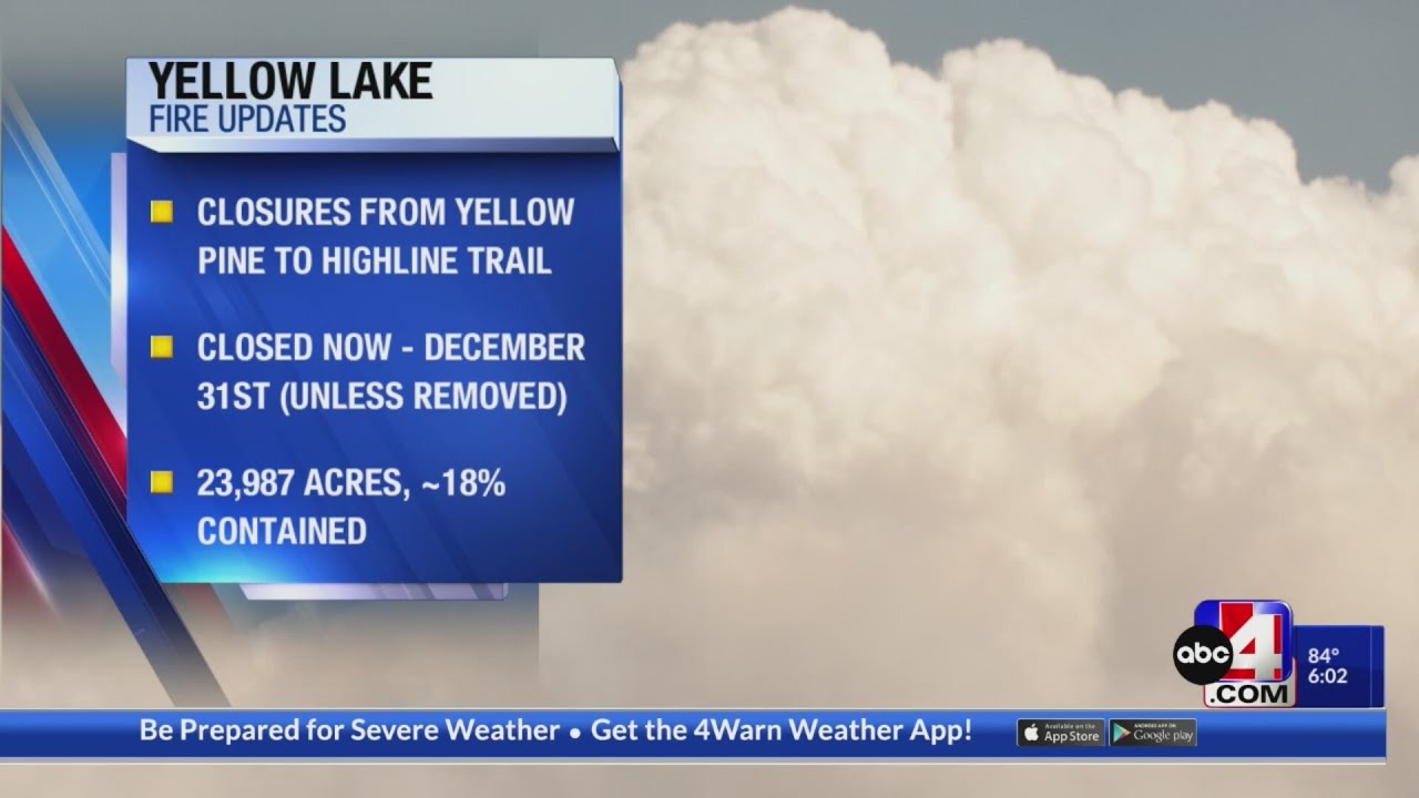 Latest on the Yellow Lake Fire - YouTube