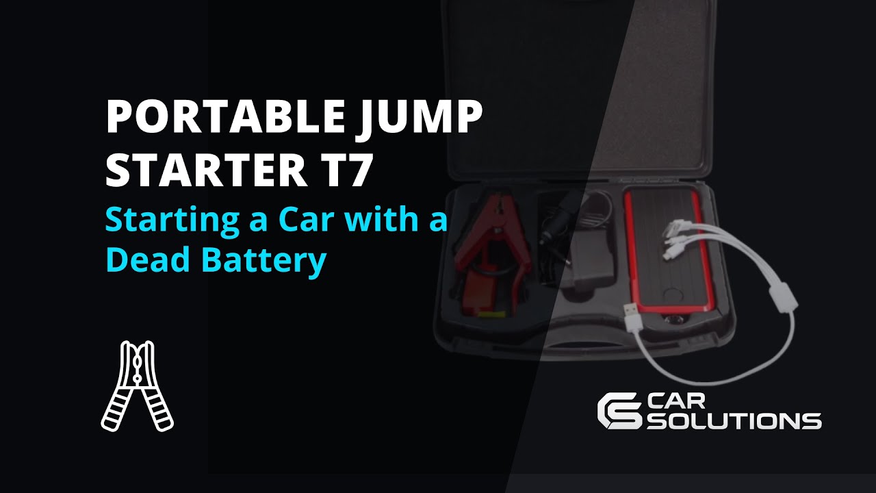 Portable Jump Starter T7 Starting a Car with a Dead Battery Video - YouTube