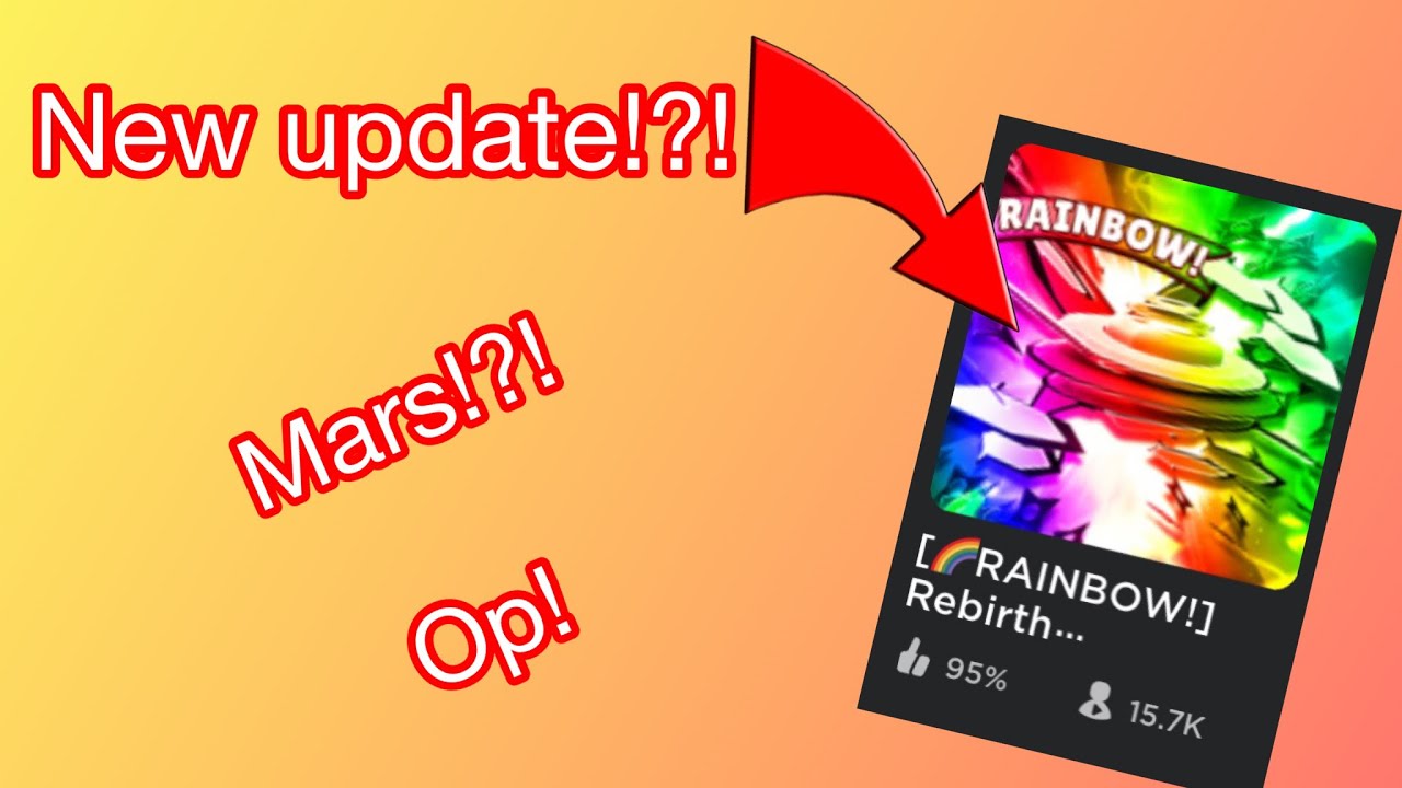 New rainbow update in Rebirth Champions X!?!(I hatched this?!?) - YouTube