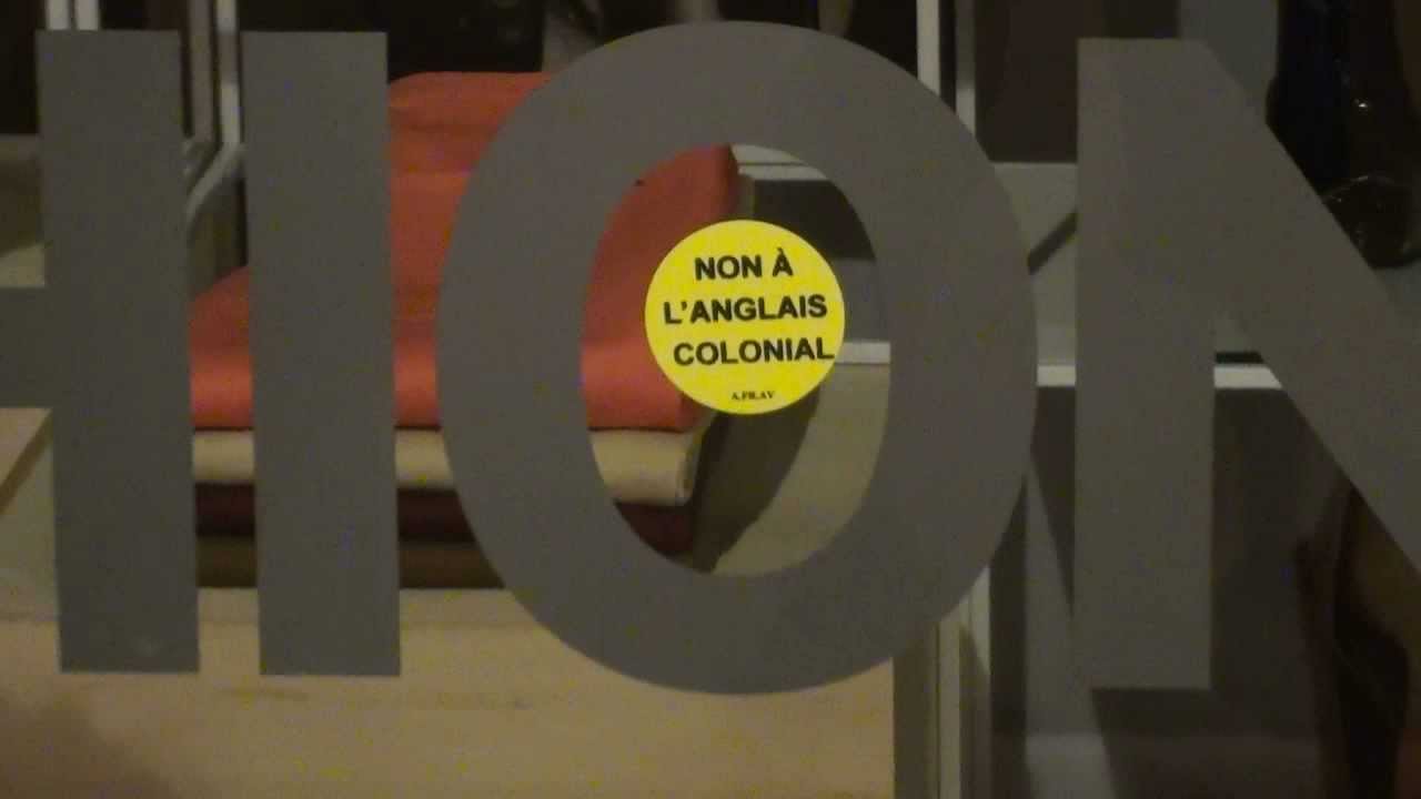 Agir contre l'anglicisation - YouTube